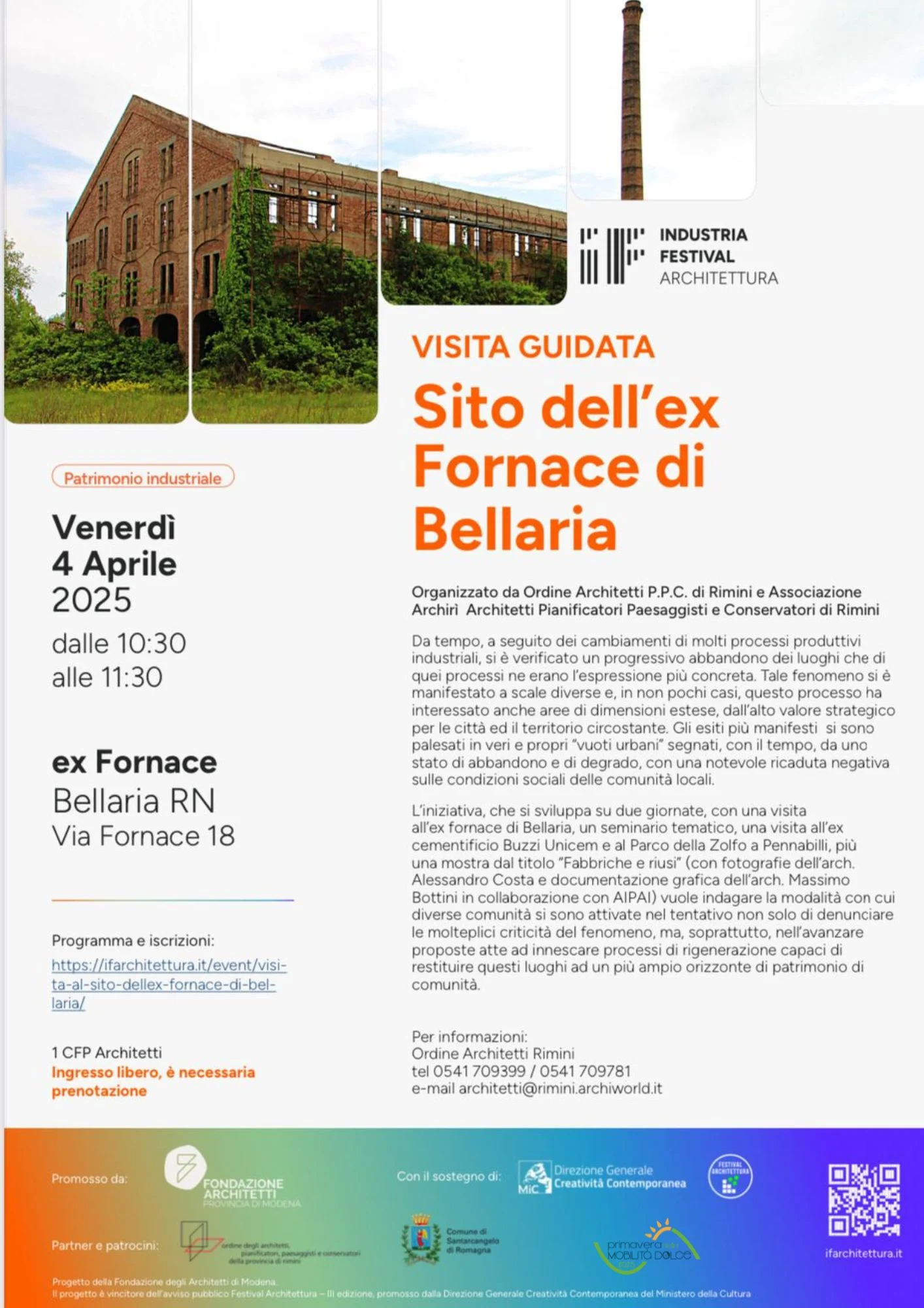 4 aprile - visita guidata alla Fornace di Bellaria RN - Mobilità Dolce